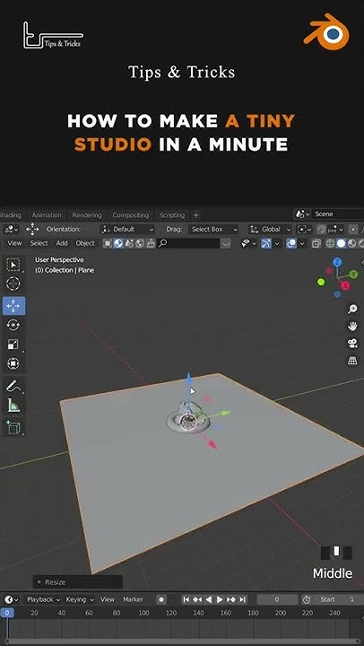 How to make backdrop in a minute in blender - إزاي تعمل خلفية في دقيقة ...