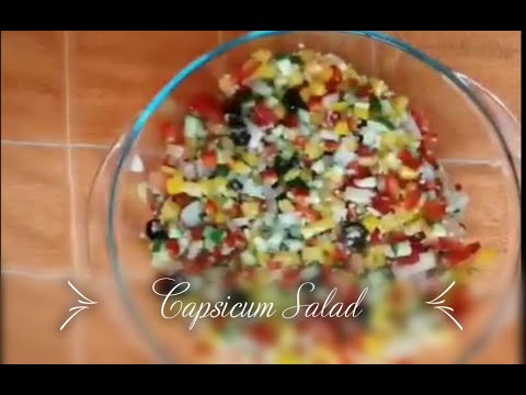 Capsicum salad - Recipe 55 - YouTube
