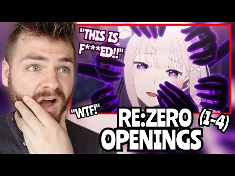 COMPLETE MADNESS!! | "Re:ZERO Openings (1-4)" | New Anime Fan ...