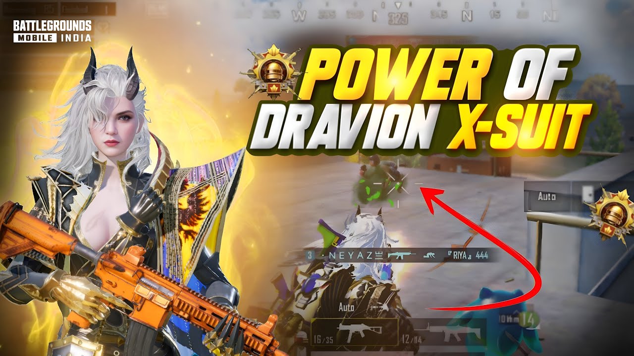 BGMI Gameplay | wearing a Dravion x-suit | @NEYAZ_GAMING - YouTube