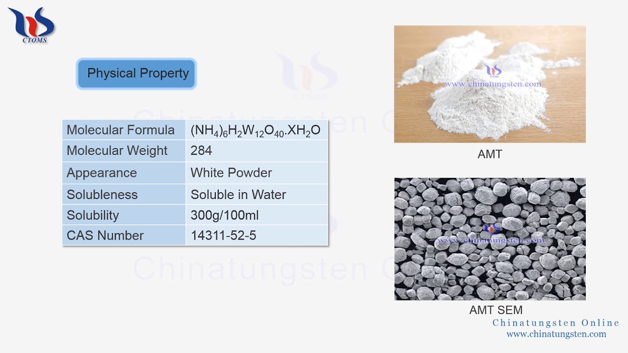 【know tungsten】what is ammonium metatungstate - YouTube