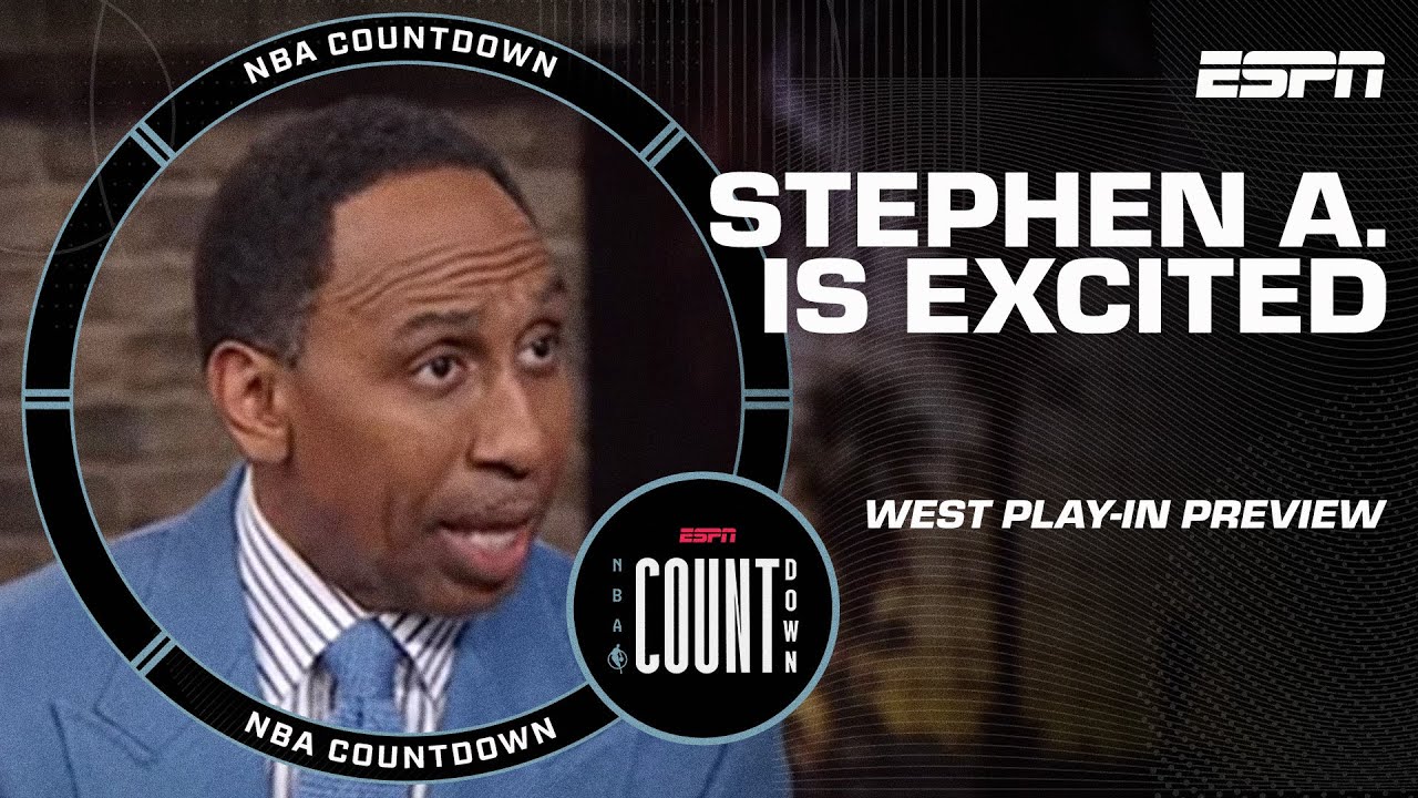 Why Stephen A. is EXCITED about the West Play-In 🙌 | NBA Countdown - YouTube