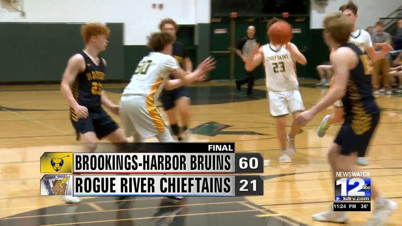 Boy's basketball: Brookings-Harbor at Rogue River - YouTube