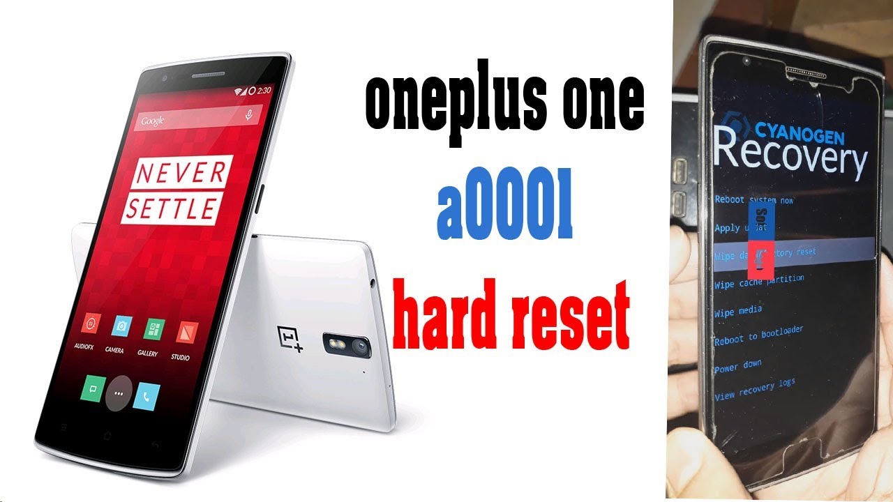 oneplus one a0001 1+ hard reset - YouTube