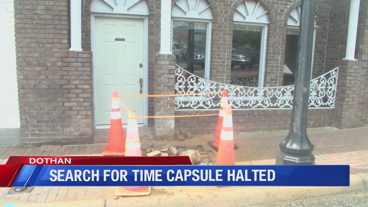 Dig for century-old Dothan time capsule halted - YouTube