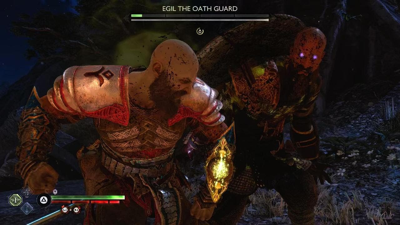 God of War Ragnarök Egil The Oath Gaurd Gmgow no damage - YouTube