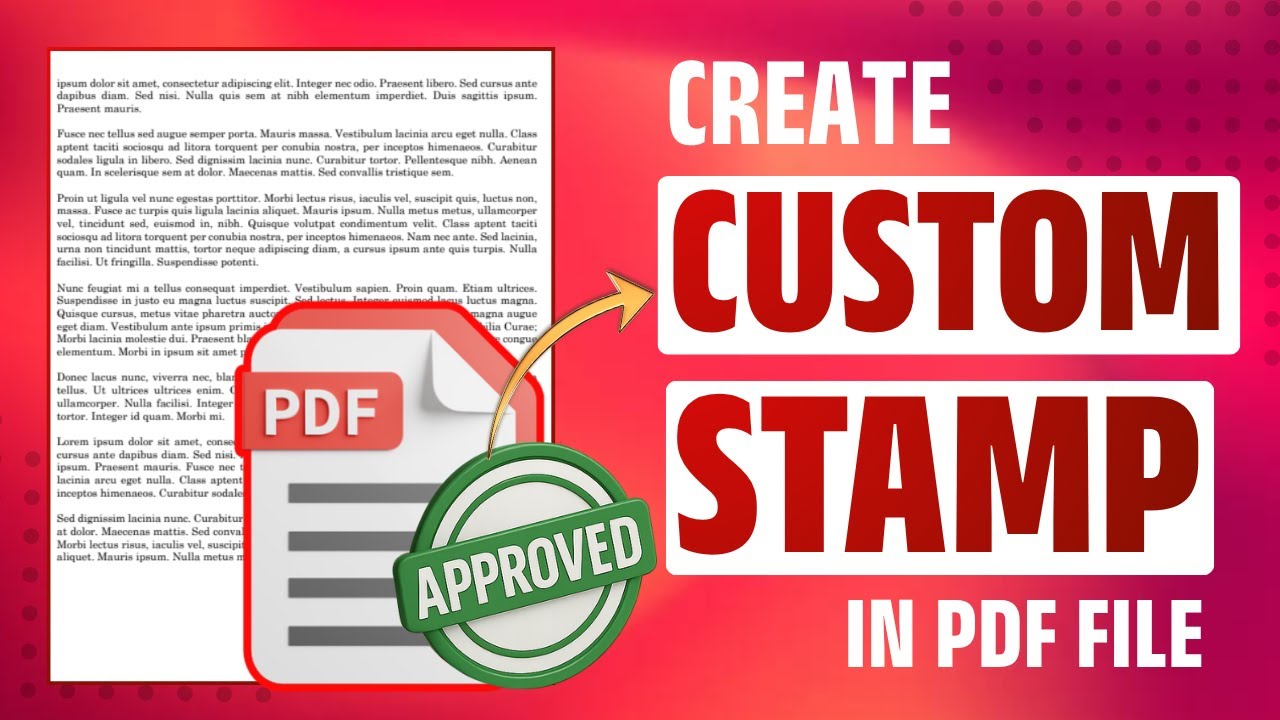 How to Add Custom Stamp in PDF | Add Signature Stamp or Logo Stamp in ...