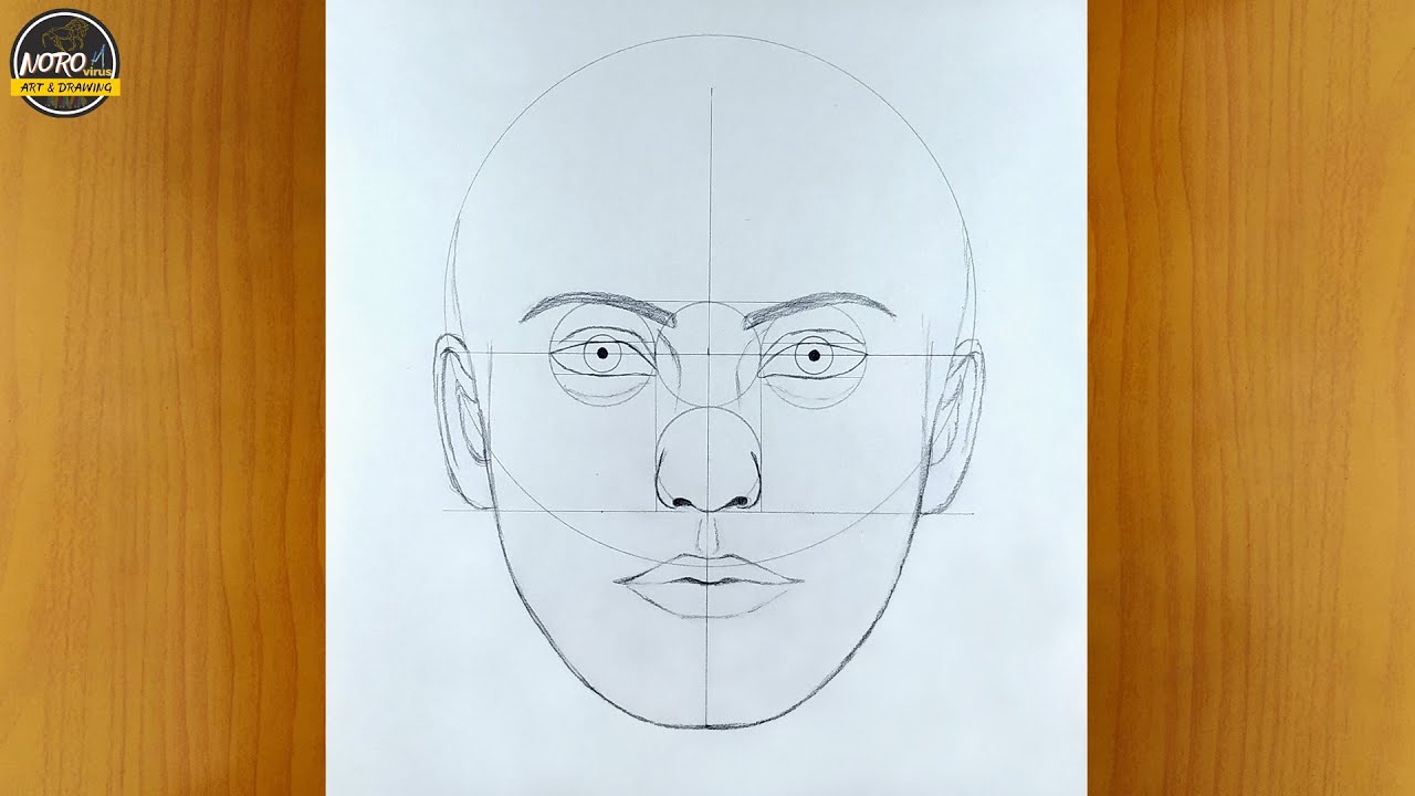 How to Draw Face for Beginners | Easy Basic Proportion - YouTube