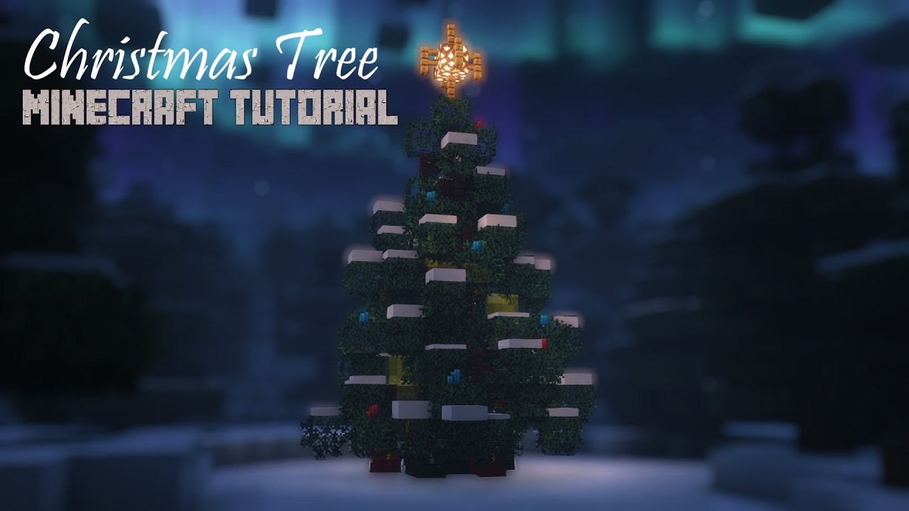 Comment construire un sapin de Noël ? 🎄| Tuto Minecraft - YouTube