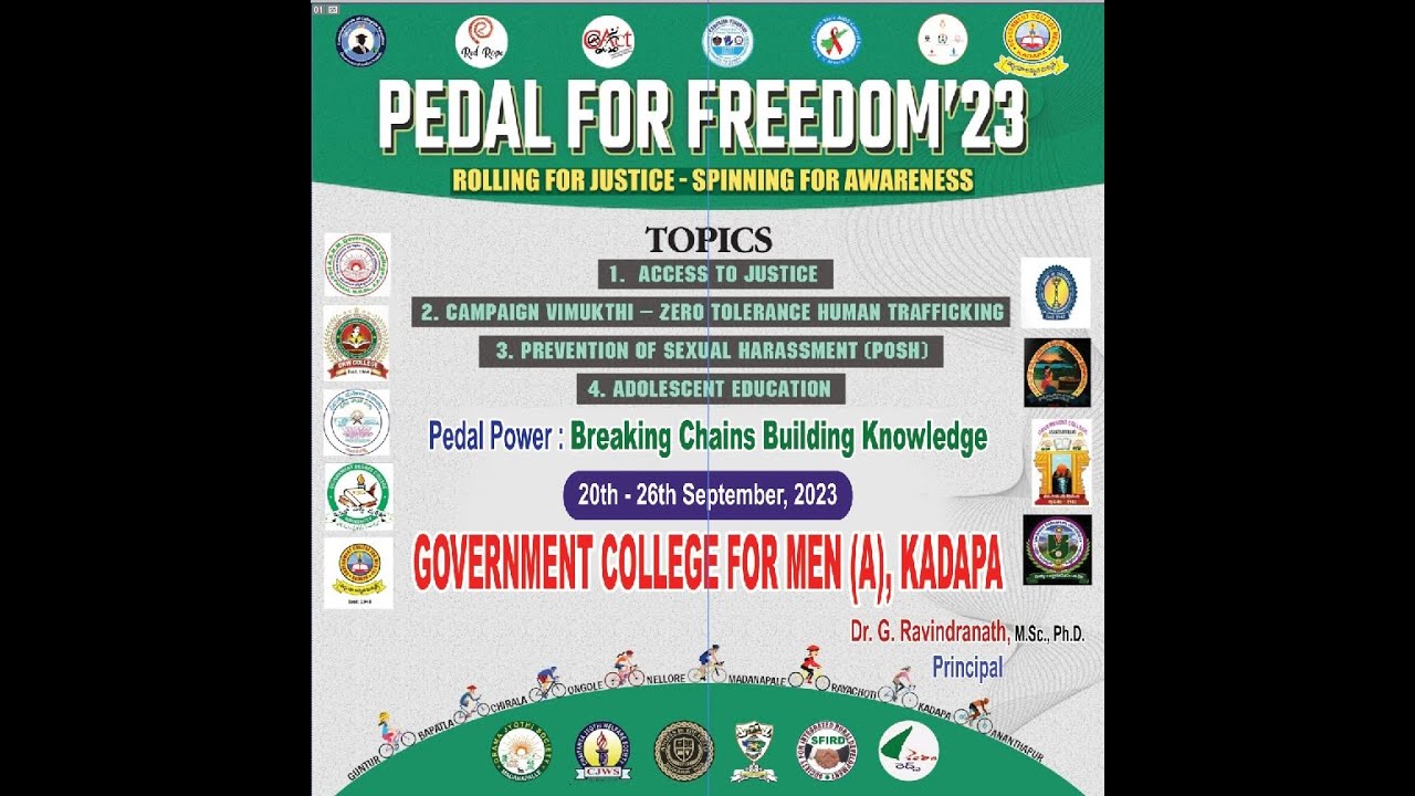 Pedal Camp for freedom 23(Excellent initiation by APCCE and Red rope ...