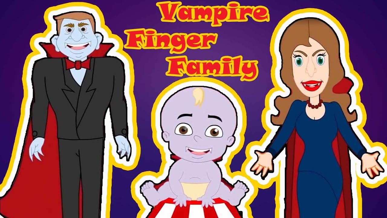 Vampire Finger Family For Kids | Halloween Finger Family | Finger ...