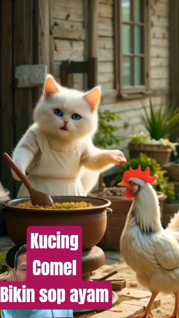 Kucing Comel bikin sop ayam#kucing #cartoon #funny #cat #shortsfeed # ...