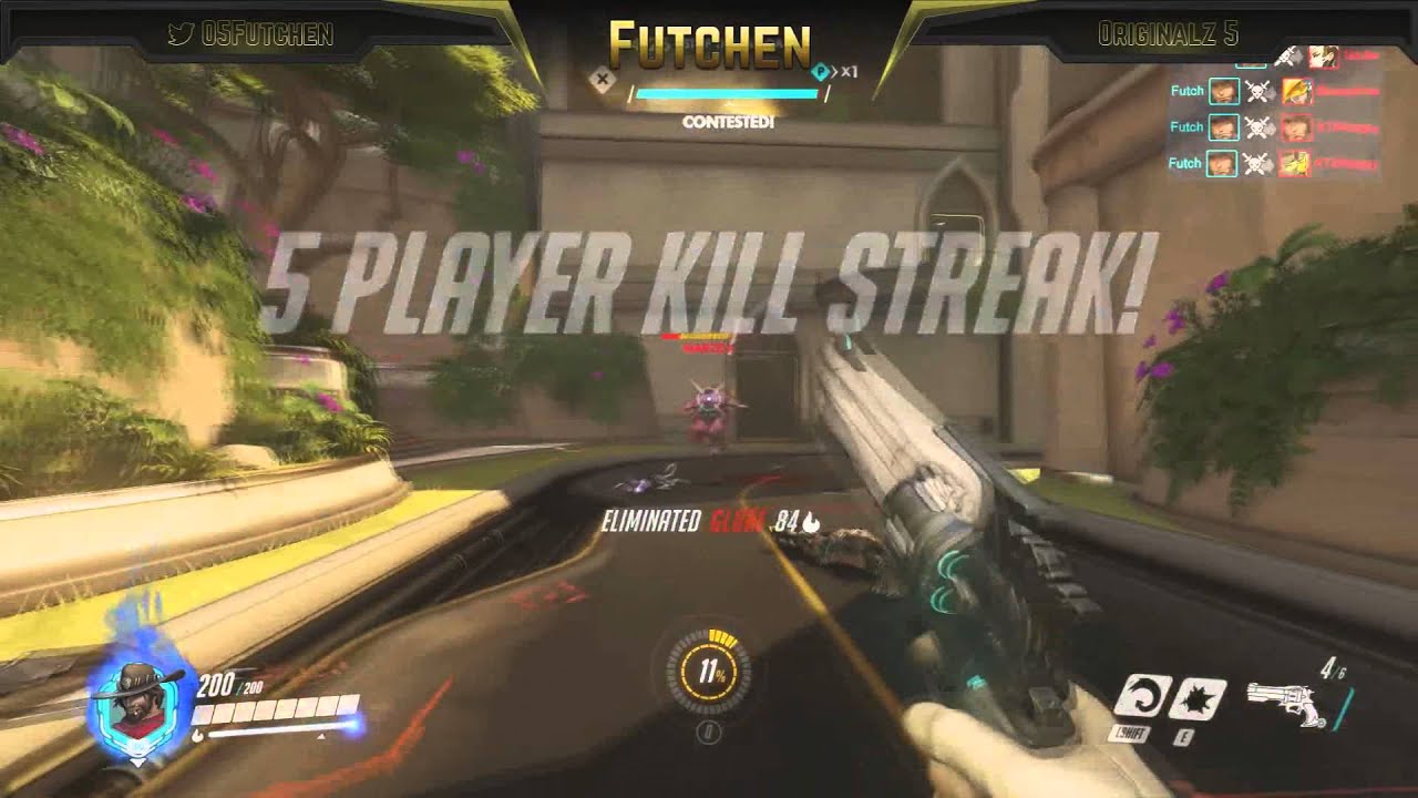 Overwatch Beta Gameplay : Mccree PERFECT Ultimate - YouTube