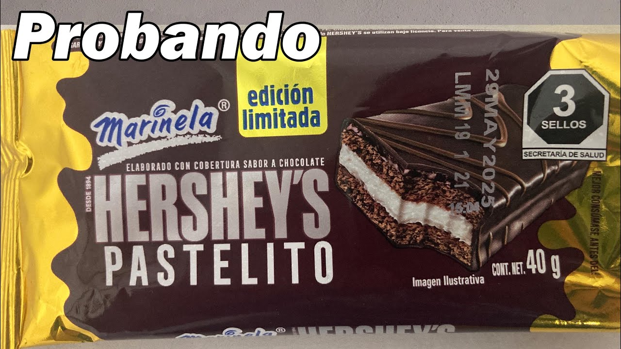 Probando Pastelito Hersheys Marinela - YouTube