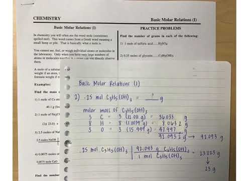 Basic Molar Relations (I) - YouTube