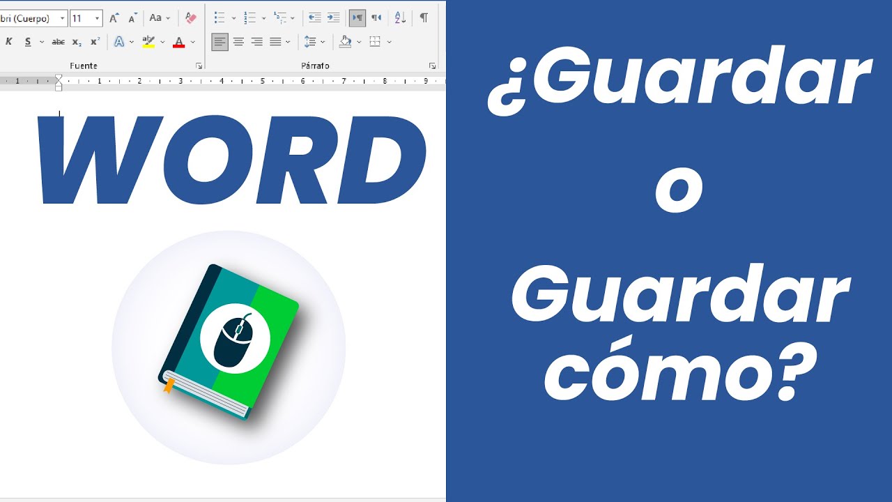 WORD: Guardar o Guardar Cómo en Word? diferencias - Fulanopedia - YouTube