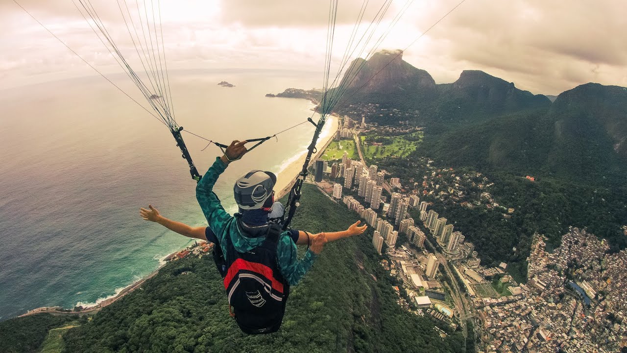 FIRST TIME PARAGLIDING | RIO DE JANEIRO, BRAZIL - YouTube