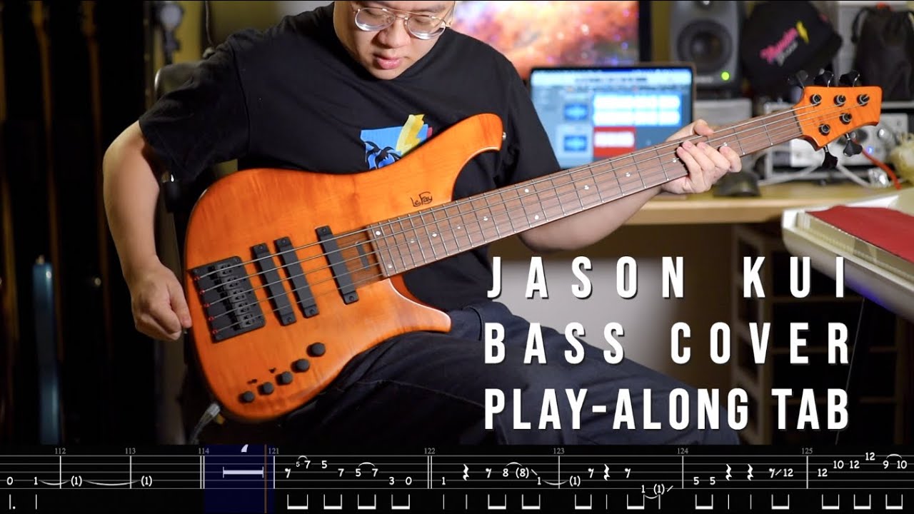 Jason Kui《Thundershine》Bass Cover + Play-Along TAB! - YouTube