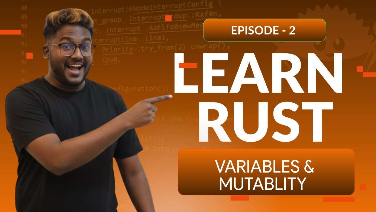How to use variables in Rust | Rust in four minutes | Sksudharsanan ...