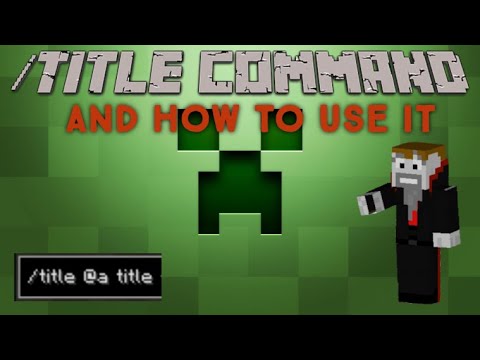 How to use /Title *FULL GUIDE* on Minecraft: Bedrock Edition (Windows ...