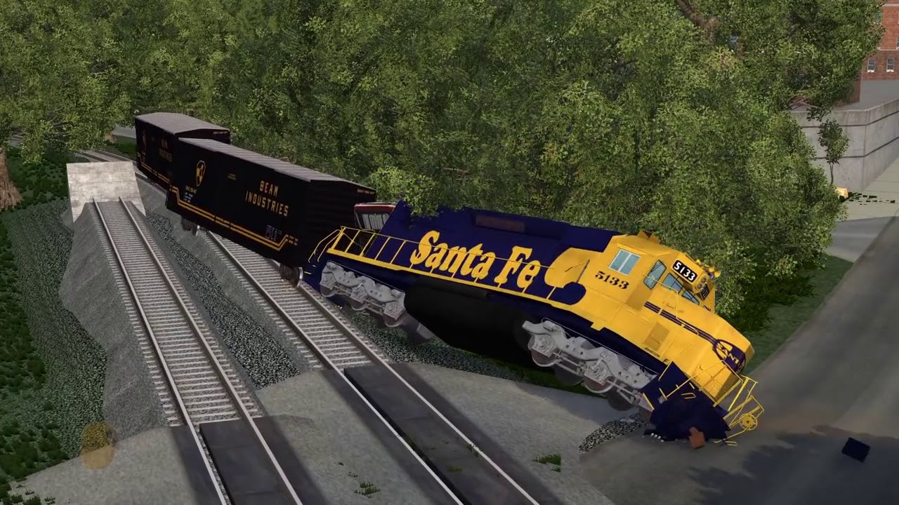Train Accidents 10 BeamNG drive - YouTube