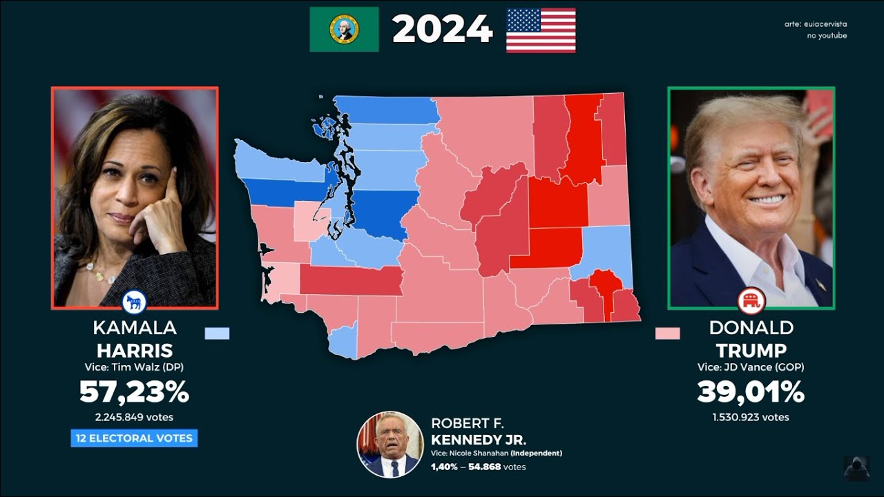 United States presidential election in Washington (1952 - 2024) - YouTube