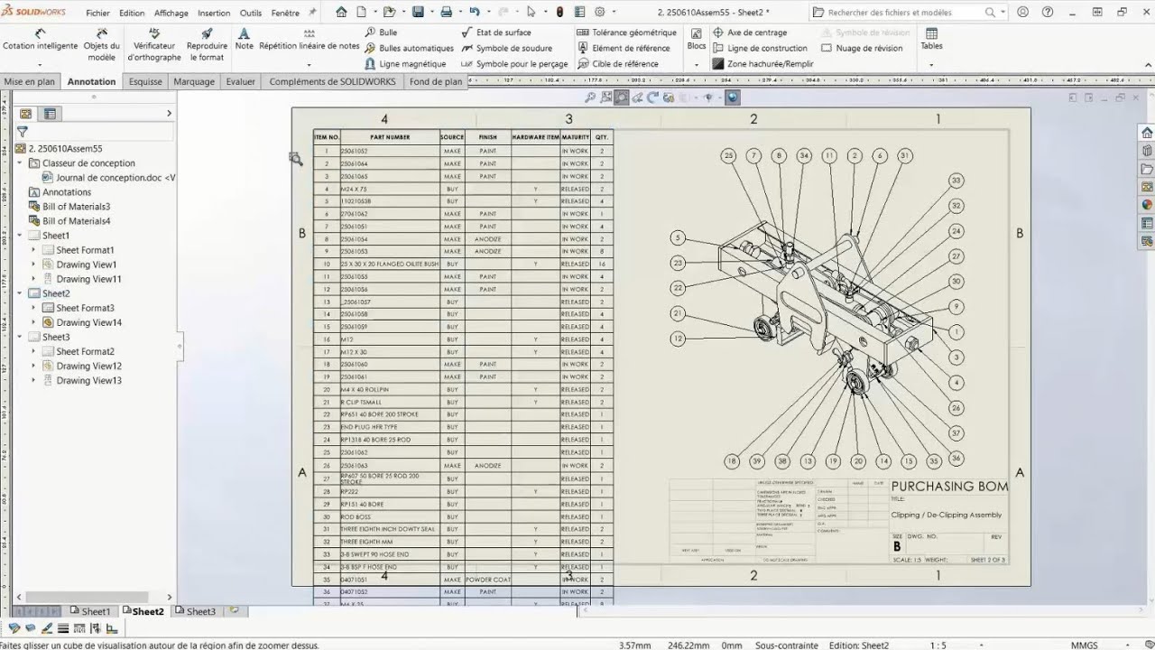 Nouveautés SOLIDWORKS & 3DEXPERIENCE Works 2023 - Mise en plan - YouTube