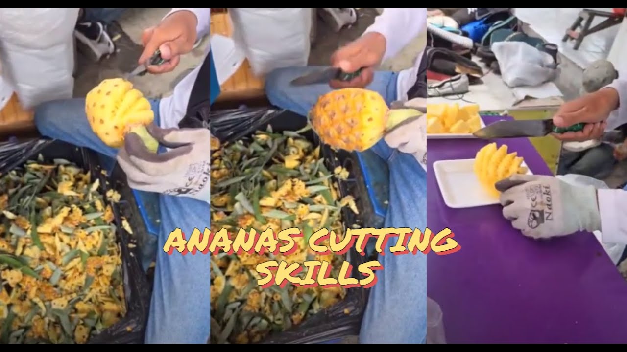 Mastering Pineapple Expert Ananas Cutting Skills! 🍍🔪👩‍🍳 #FruitNinja ...