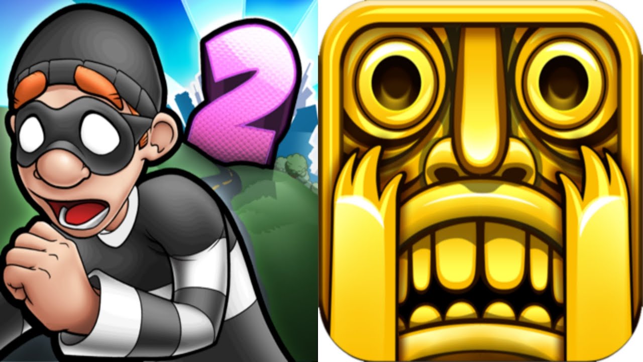Robbery Bob 2 vs Temple Run Gameplay Android,ios Part 42 - YouTube