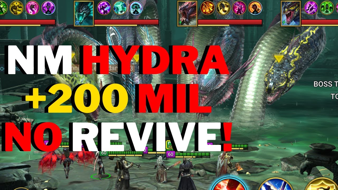 Raid Shadow Legend - Hydra Nightmare FULL Manual - MAX Damage! - YouTube