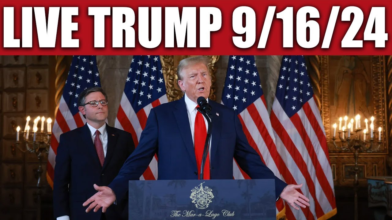 LIVE: Trump on X from Mar-a-lago (Sep 16, 2024) - YouTube