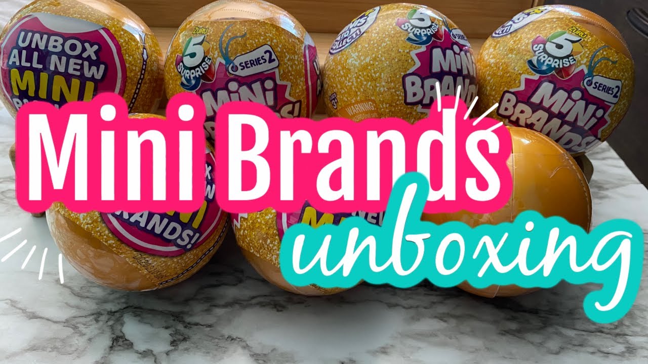 Opening Mini Brands Series 2 Wave 1 - YouTube