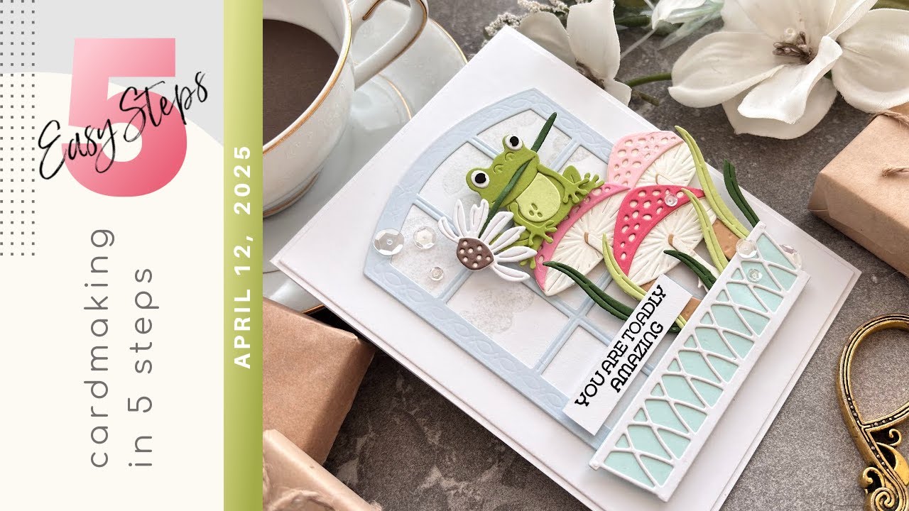 Layered Window Die Cut with 3D Details | CARDMAKING IN 5 EASY STEPS ...