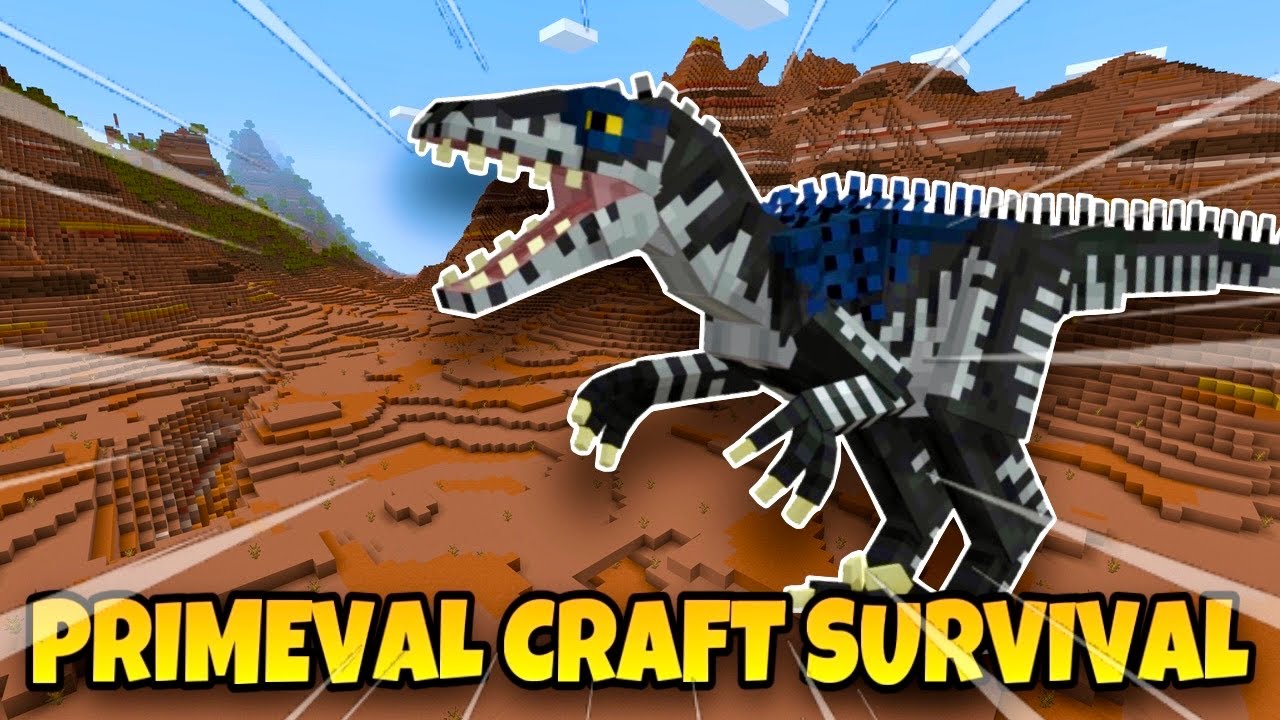 Surviving in Primeval Craft Survival | Minecraft Addon | Part 1 - YouTube