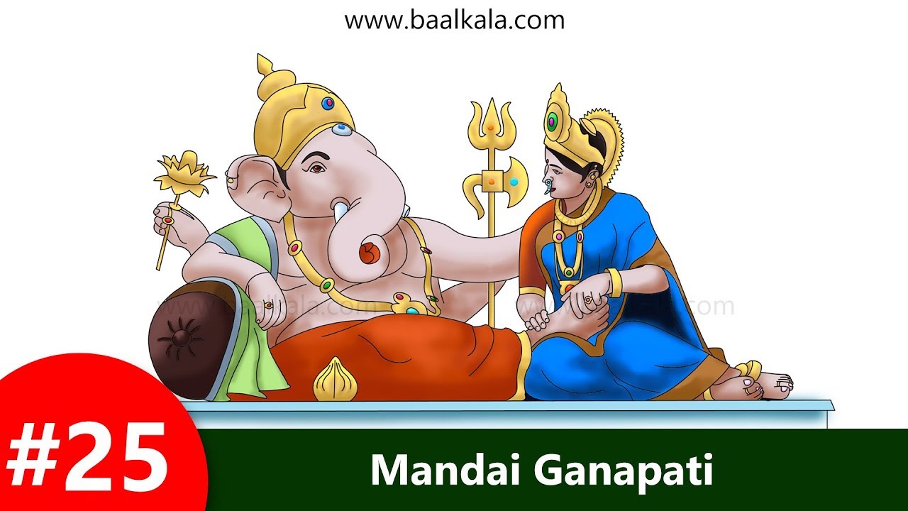 ️ Draw - Sharada Ganesha - Mandai Ganpati (Pune) Drawing - step by step ...