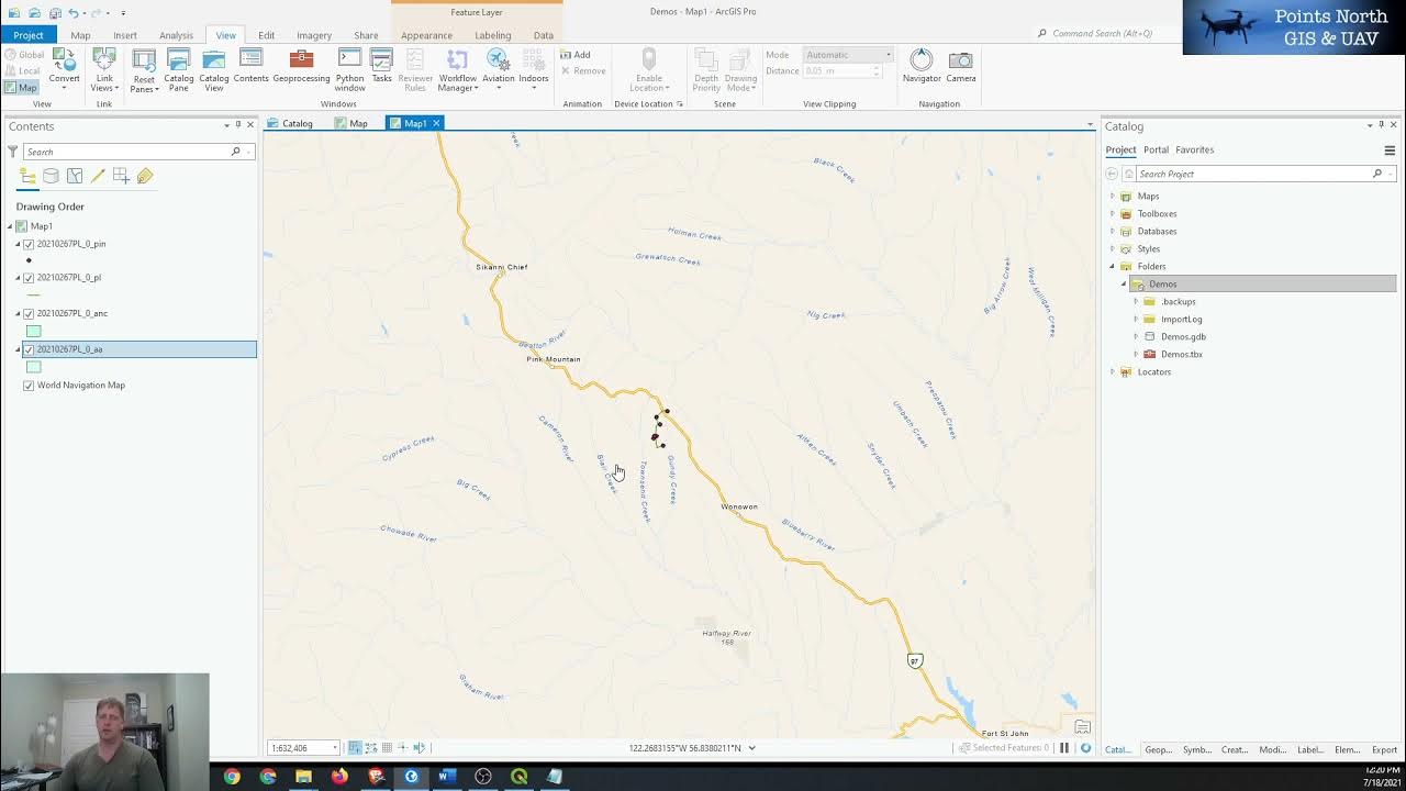 Validating Shapefile and adding Projection ArcGIS Pro - YouTube