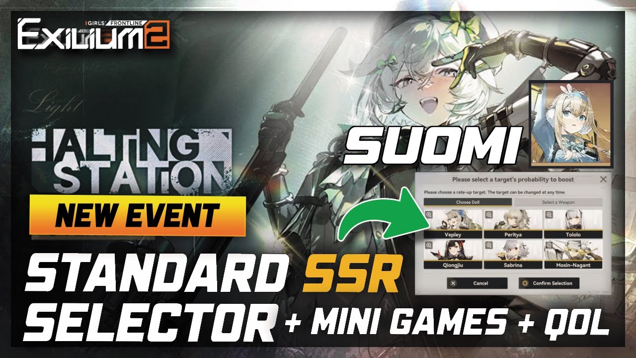 *NEW UPDATE* DETAILS: STANDARD SSR SELECTOR, SUOMI RERUN, MINI GAMES ...