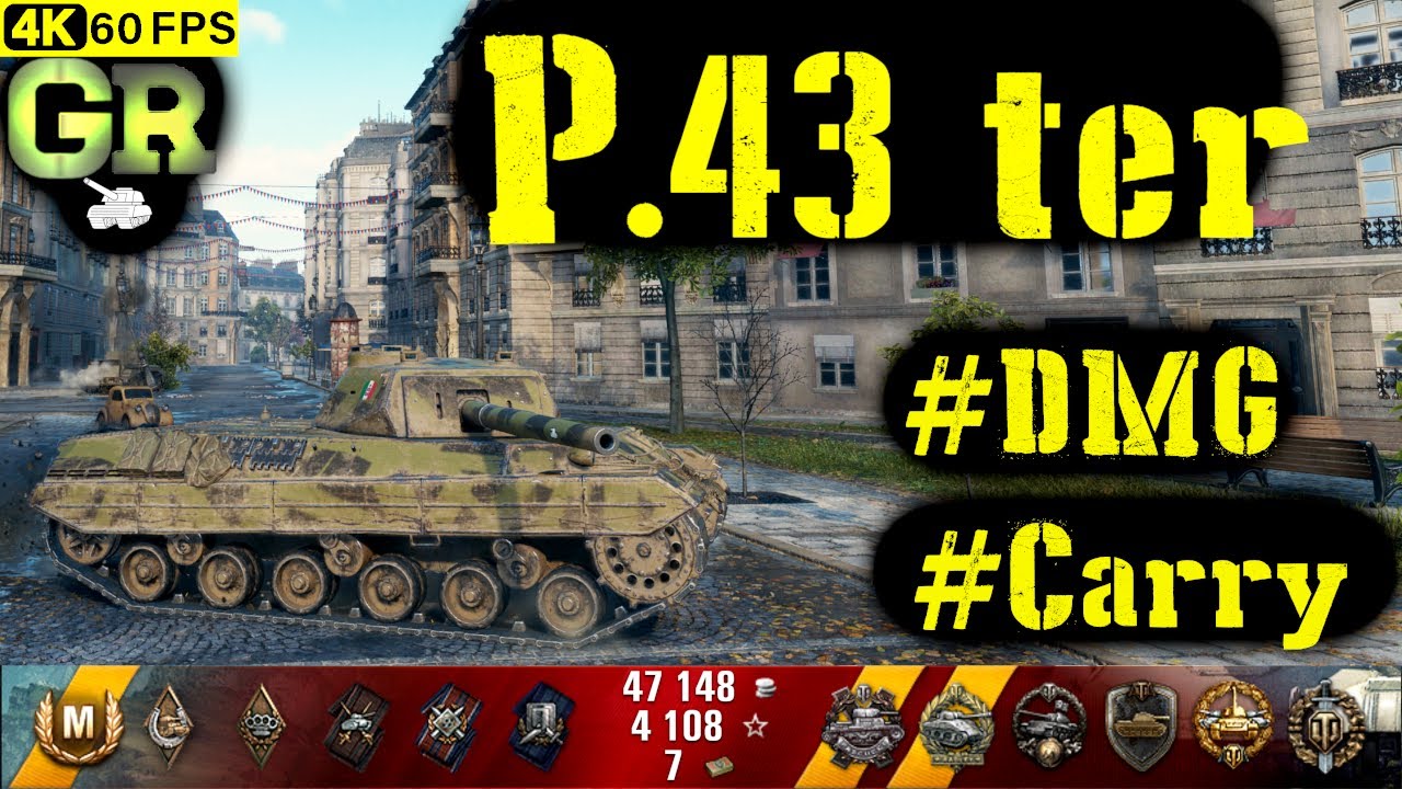 World of Tanks P.43 ter Replay - 9 Kills 2.8K DMG(Patch 1.4.0) - YouTube