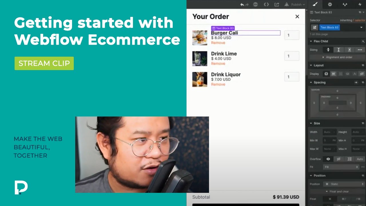 Getting started with Webflow E-Commerce - Stream Clip - YouTube