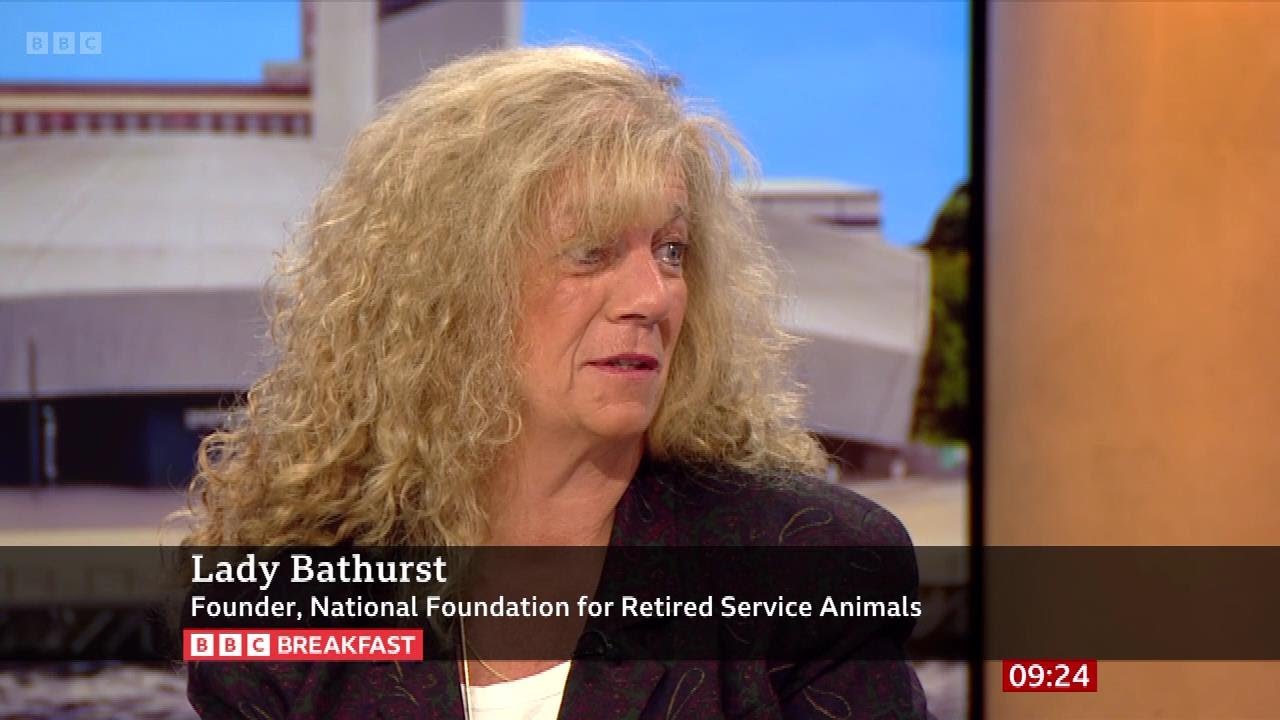 Lady Bathurst (National Foundation For Retired Service Animals) On BBC ...