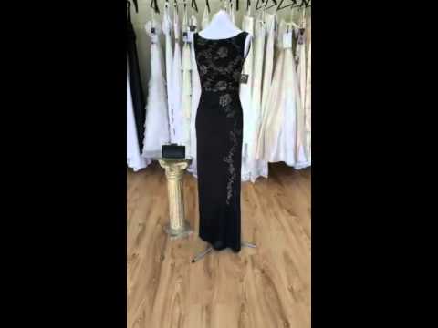 Periscope Live Stream no.1 Black and Gold Evening Dress