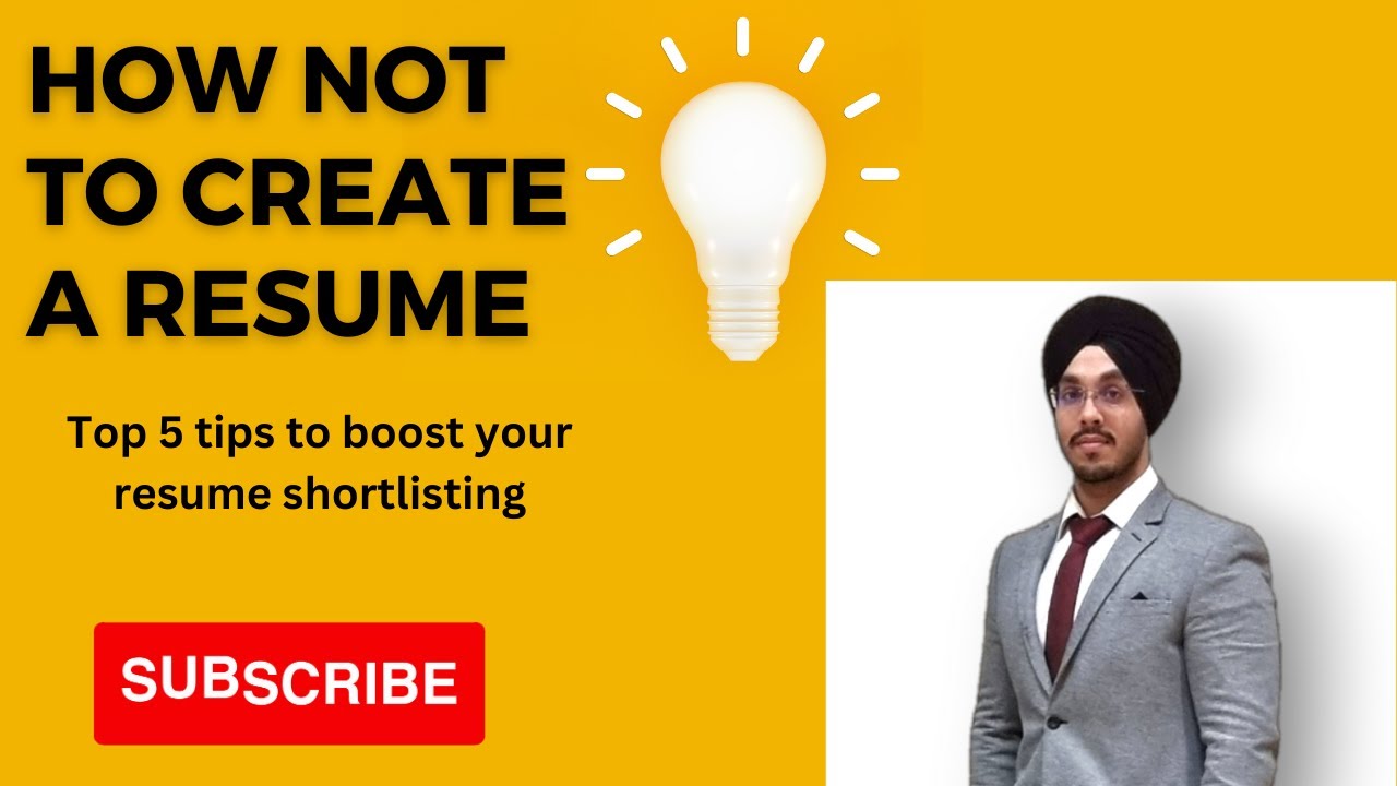 No jobs? Resume not shortlisted? Why? Top 5 mistakes to avoid while ...