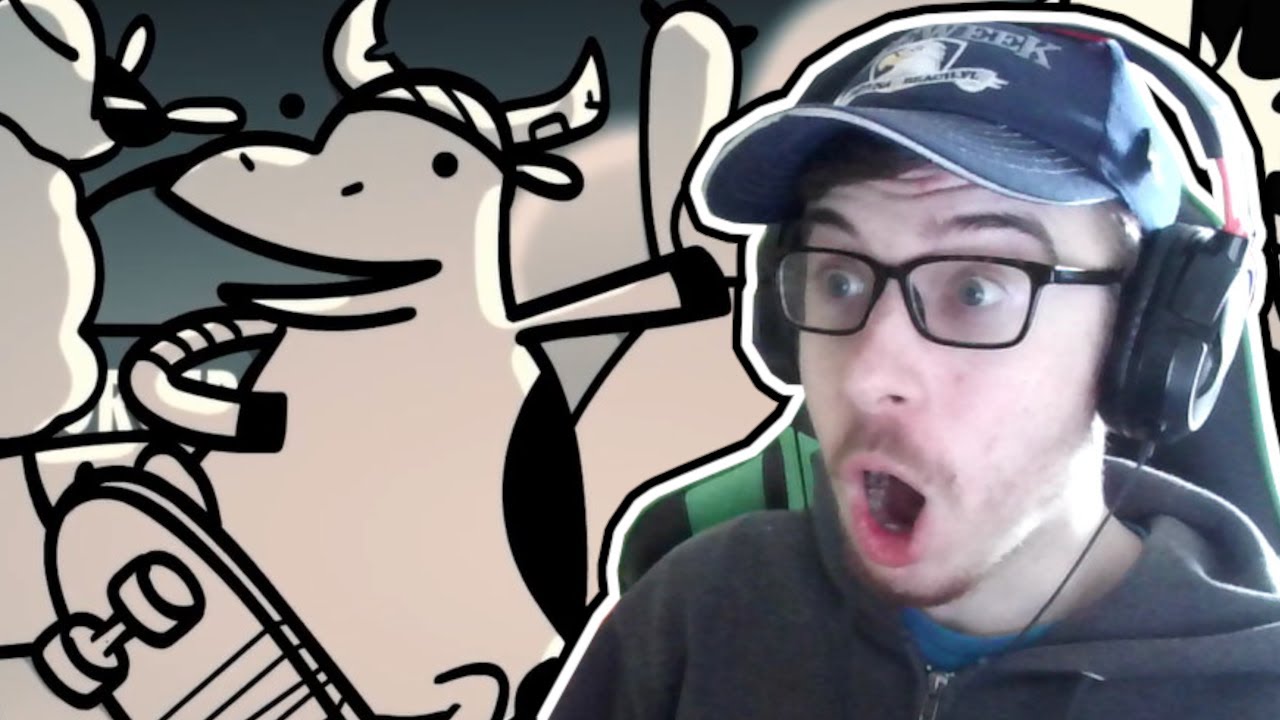 REAL MAN! (asdfmovie skateboarding cow song) Reaction! | THIS IS ...