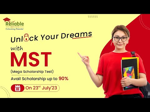 MST | Mega Scholarship Test | Reliable Institute - YouTube