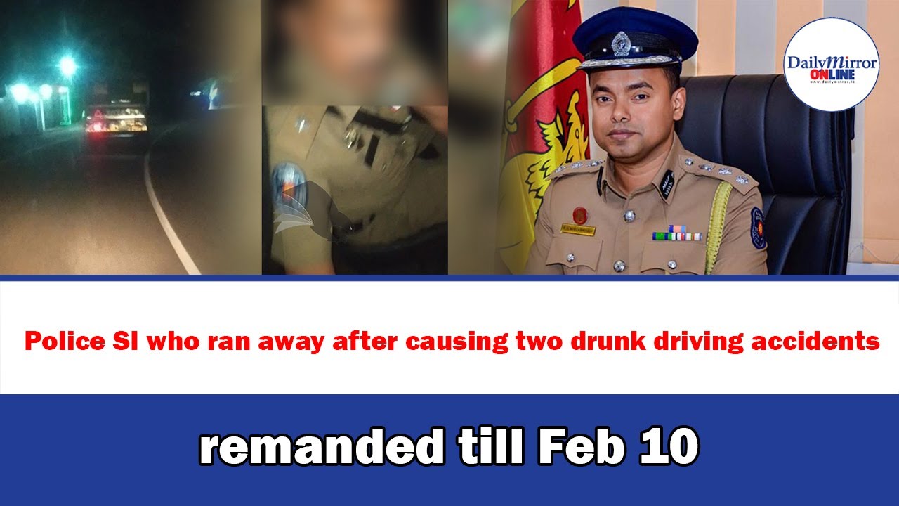 Police SI who ran away after causing two drunk driving accidents ...