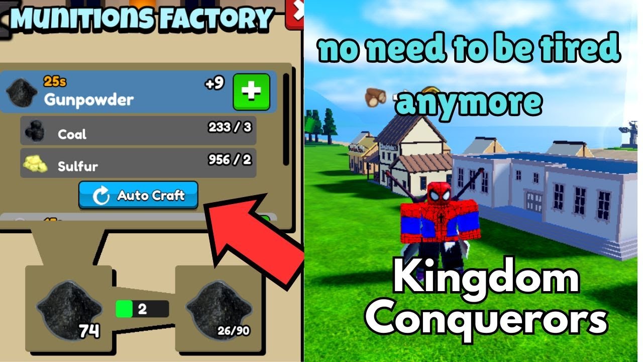 How to active Auto Craft in Kingdom Conquerors Roblox ? - YouTube
