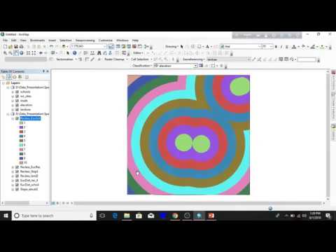 ArcGIS 6: Finding a Suitable Location for a new School - YouTube