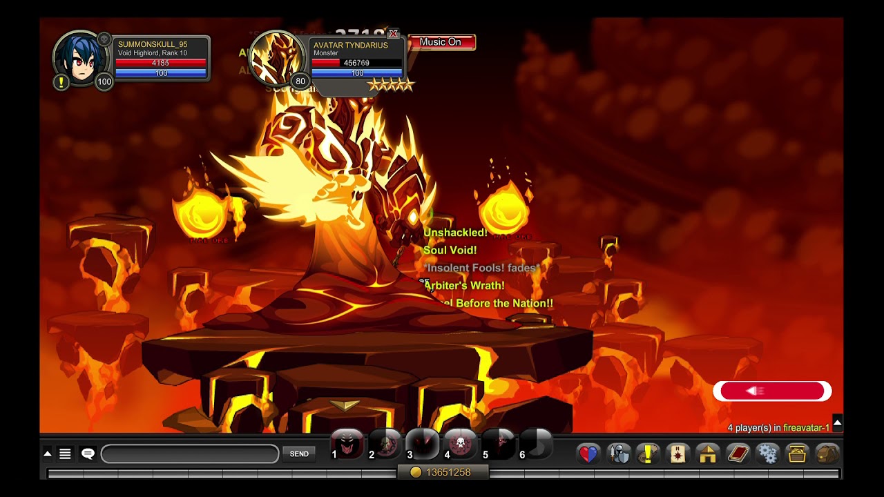 AQW - Void HighLord Class Solo Boss | Avatar Tyndarius (Fireavatar ...
