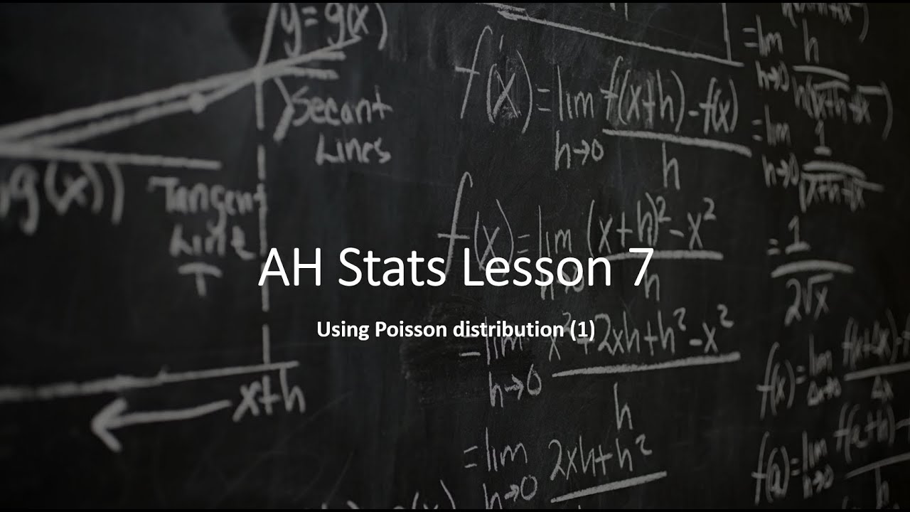 Poisson Distribution part 1 - Advanced Higher Statistics Lesson 7 - YouTube
