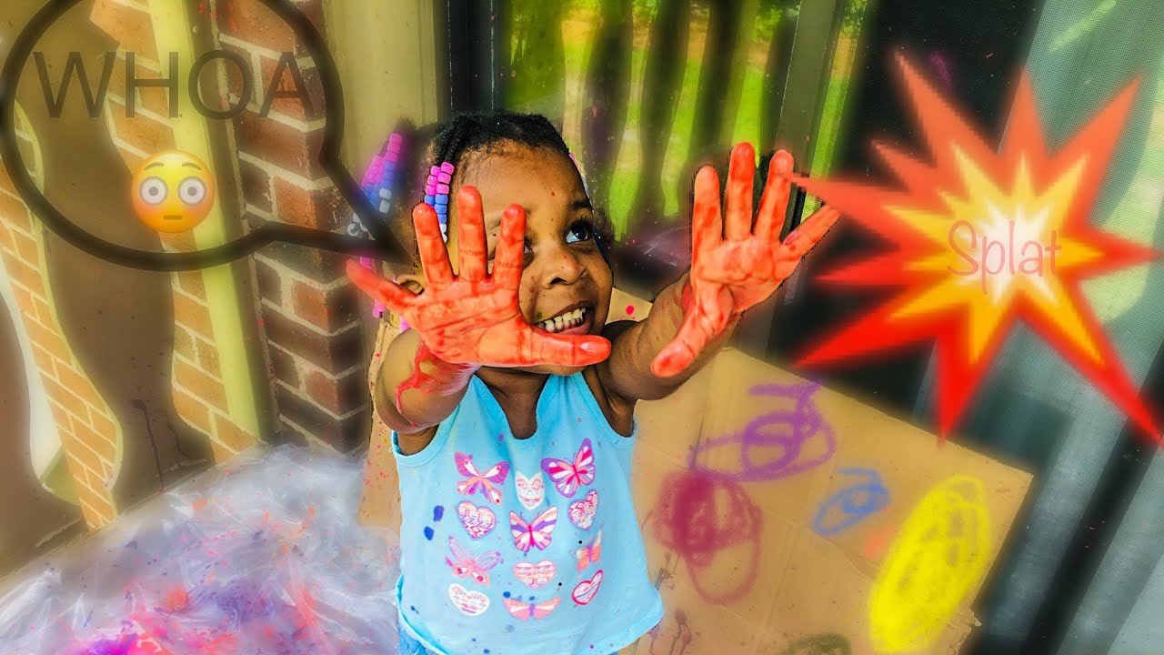 Splat! Splat! Paint Going Everywhere! - YouTube